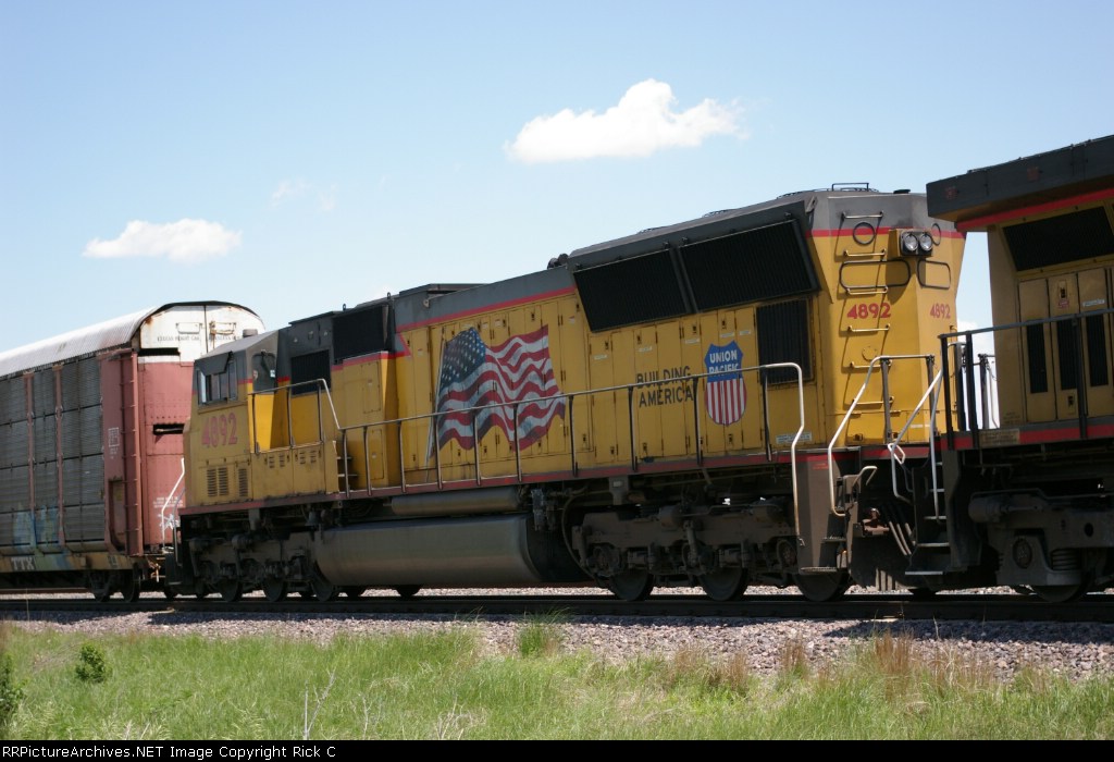 UP 4892 Is #4 On WB Autoracks